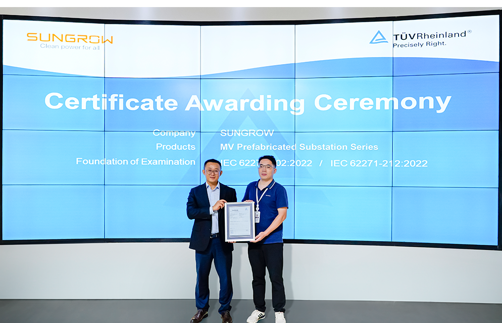 Sungrow’s Intelligent MV Stations Successfully Pass IEC62271-202 ...